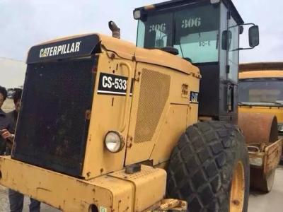 China Used caterpillar Compactor CS533E padfoot sheepfoot road roller for sale