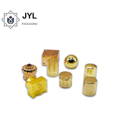 China Fles Toppers van Kroonkurk Zamac van de zinklegering de Gouden voor Lotion en Parfum Te koop