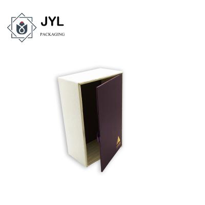 China Hot Stamping Handmade Paper Perfume Box Kraft Rigid Packaging Advertising Te koop