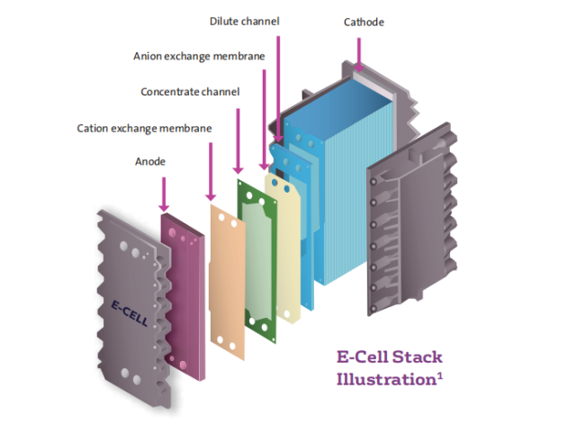 Hot Water Sanitizable E-Cell for Lab & Pharmaceutical ApplicationsE-Cell* MK-3MiniHT Stack 0