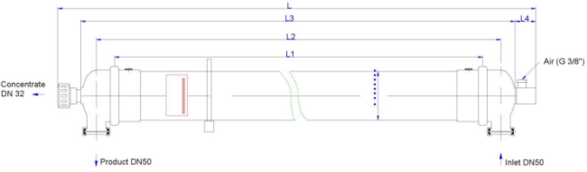 High Strength DOW UF Membranes SFP-2660 / SFD-2660 For Pretreatment 0