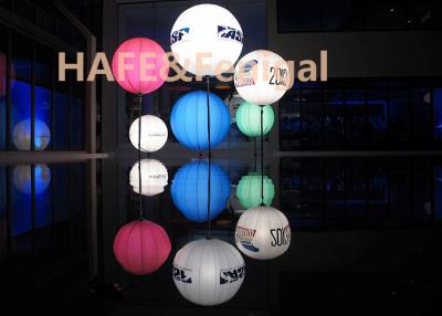 China DMX512 Event Space Moon Inflatable Balloon Lighting 2000W Decoration Remote Control for sale