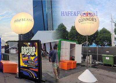 China Inflatable 1m Moon Balloon Light With 800W LED Tripod Ball Event Advertising for sale