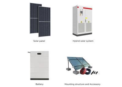 中国 ハイブリッドセット 太陽光発電 バッテリー エネルギー貯蔵システム 30kw 50kw 家用 60Hz 販売のため