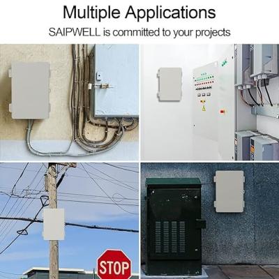 China Electrical Projects Outdoor Junction Box Abs Plastic Enclosure Ip67 Wall Mount Bracket for sale