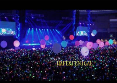 China 1m 3.3ft LED Beach Balls RGB Glow Balls Perfect for DJ Parties Concerts for sale
