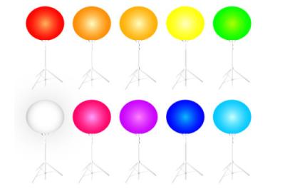 China Muse Balloon Light For Event Decoration With 400W RGB for sale