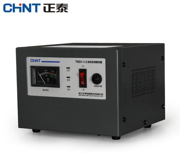 Single Three Phase Automatic Voltage Stabilizer Steel Case Pure Copper Coil