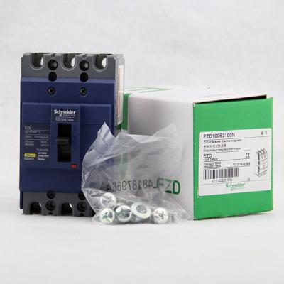 China EZD Molded Case Industrial Circuit Breaker 3 4 Pole 16~100A 125~630A 25kA 36kA 50kA 380V 415V for sale