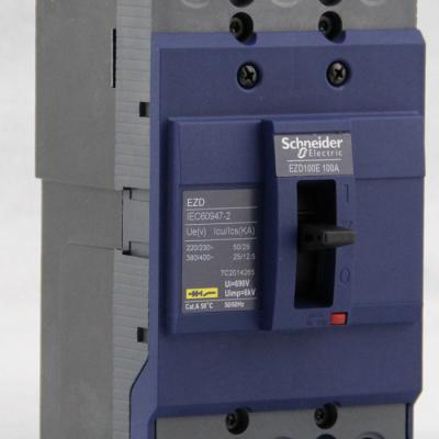 China EZD Molded Case Industrial Circuit Breaker 3 4 Pole 16~100A 125~630A 25kA 36kA 50kA 380V 415V for sale