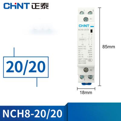 China Modular 1 3 4 2 Pole AC Contactor , Home AC Contactor 20A 25A 40A 63A 230V/400V IEC 61095 for sale