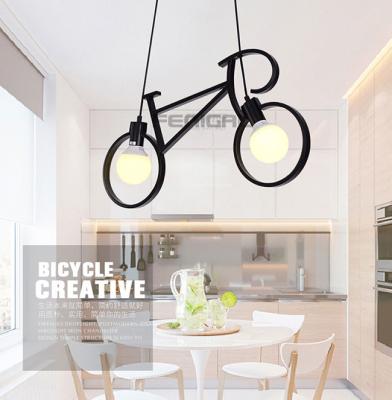 Cina Luce interna creativa 9w del pendente della bicicletta del LED per bianco del nero del balcone della camera da letto in vendita