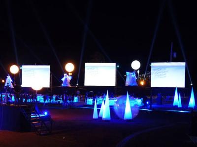 China 800W 80000 Lumens Glow In The Dark Lighted Balloons Dimmable Waterproof for sale