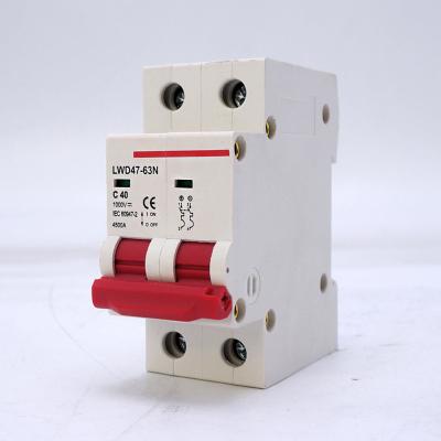 China 1p 2p 3p 4p 6ka 10ka PV 63A Industrial Circuit Breaker DC/AC Solar System for sale