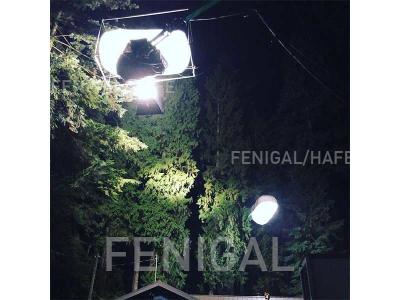 중국 풍선기구 D4.4mxH3.4m 2x2500w HMI 230V를 밝히는 타원형 명실용 필름 판매용