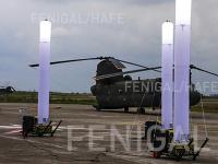 China Traffic Construction Road Checkpoint Temporary 120v Inflatable Light Tower 4m 14 Ft Height for sale