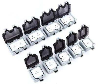 China IP66 Outdoor Waterproof Socket European American 86 Type Surface Mounted Cover Box for sale