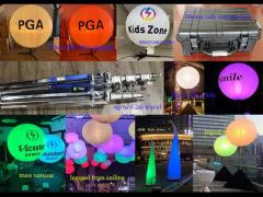 1.6m / 5.2ft LED White Or RGBW 400W Event Balloon Light Tripod Truss Or Ceiling Hanging