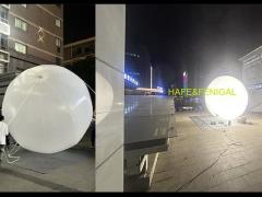 Cinematography 3.3m Diameter Sphere Hybrid Film Lighting Balloons 1.8KW With 2 Skirts CCT 2700K-6500K
