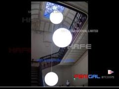 600W PVC Tripod Muse Balloon Light | 90cm Advertising Decoration Model Exhibition Event Lighting Guide Two-in-One