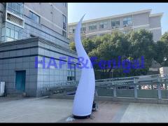 Aero50-100 Inflatable Shaped Light Balloon 2.5-3m Adjustable Height 4×100W LED Double the Charm for Event Decoration Lighting