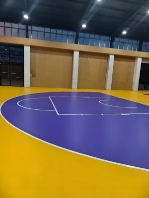 China Silicone PU Sports Flooring ITF Certified Polyurethane Sports Flooring 3mm - 8mm for sale