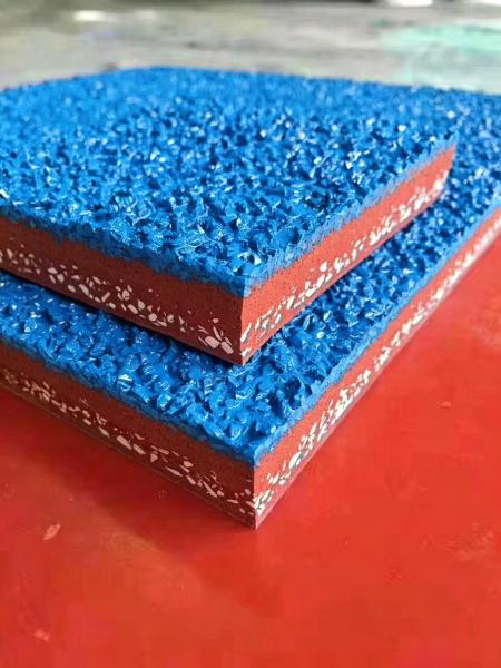 Quality 10mm - 13mm Hybrid Running Track Recycled Black Granules Public Running Track for sale