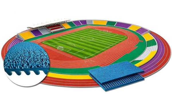 Quality Eco Friendly Prefabricated Running Track Recycled EPDM Rubber Running Track UV Resistant for sale