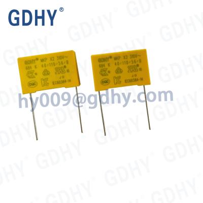 China EMI Suppression X2 Capacitor Non Inductive Winding Structure 0.68uF 684nF for sale