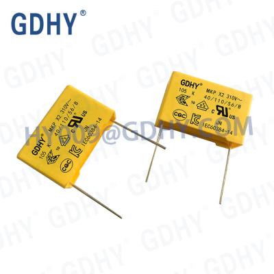China 0.001uf 310VDC X2 Metalized Polyester Film Capacitor Box Shape for sale