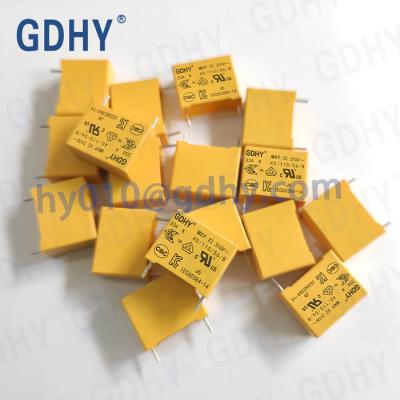 China X2 Class 334 310V 0.33UF MKP Safety Polyester Film Capacitor Yellow High Power Resistance for sale