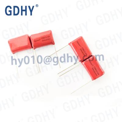 China 0.39UF Polypropylene Film Capacitor 394v 630V P20 CBB22 Lamp Electric Circuits for sale