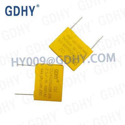 China OEM Coupling DC Link Film Capacitor Filter 2.6uf 400VDC for sale