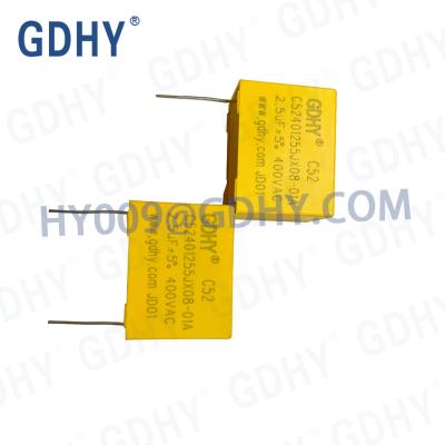 China DC Link Coupling Film Capacitor Filter 2.5uf 400VDC for sale