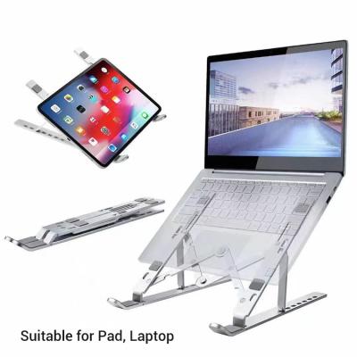 China 15.6" or 2020 Smallest Huihong OEM Laptop Pad 186*253*68 mm Ergonomic Laptop Cooling Portable Adjustable Desk Stand Aluminum for sale