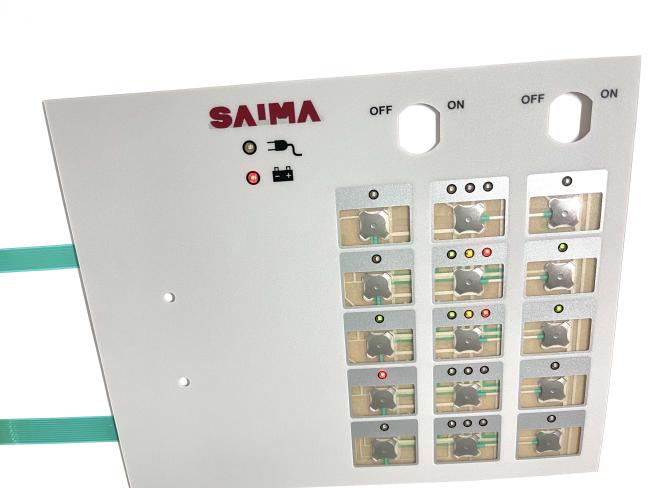 Polyester membrane switch with LED backlighting