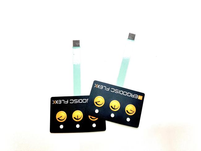 Gradient printing membrane switch keypad sample