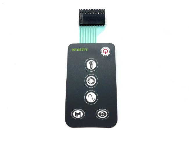 Custom membrane switch with 2.54mm pitch female connector