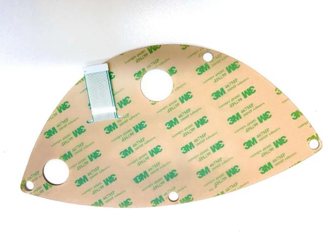 Waterproof LED membrane switch close-up