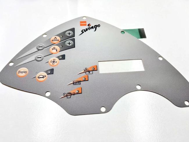 Half-tone color printed membrane switch panel