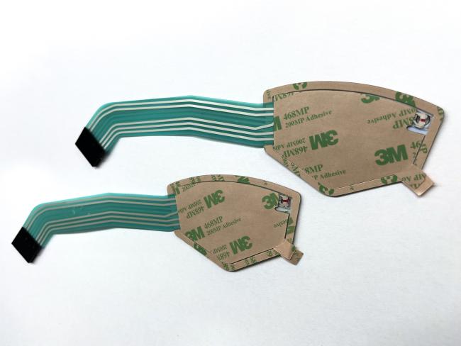 Membrane switch close-up view