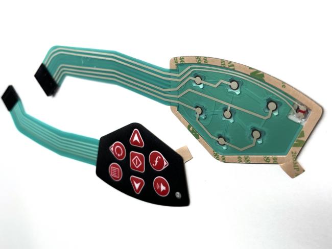 Membrane switch sample display