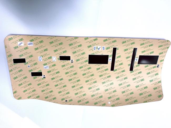 Digital printing membrane switch panel sample