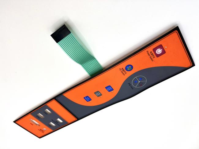 Silver Pad Domes Membrane Keypad with connector