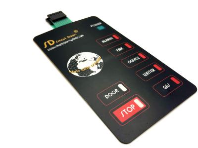 中国 ポリエステル カスタム メムランキーボード 0.125mm 厚さ 金属 クリックドームボタン 販売のため