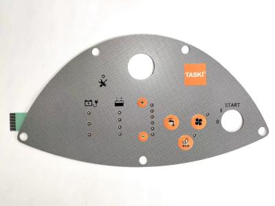 Китай Прозрачный светодиодный тактильный переключатель с металлической купольной мембраной, 6 слоев полиэстера, с длительным сроком службы продается