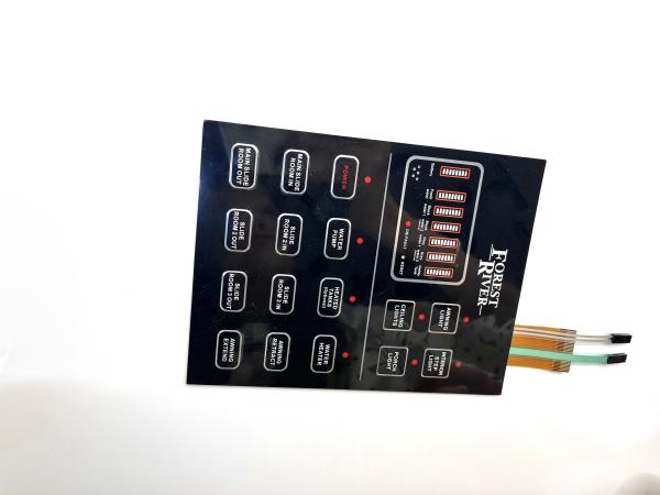 Quality 1.25MM Pitch Tactile Membrane Switch OEM Momentary Push Button With Glossy Surface for sale