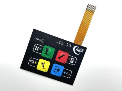 Китай Коррозионно устойчивый купольный мембранный переключатель 0,3 мм настройка клавиатуры мембраны продается