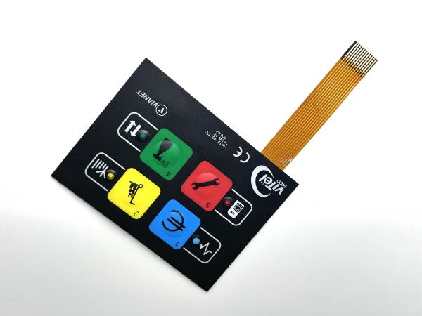 Quality Corrosion Resistant Dome Membrane Switch 0.3MM Pitch Custom Membrane Keyboard for sale