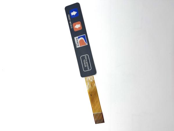 Quality Full Printing Mini Custom Membrane Switch Panel 1.25MM Pitch With Milky LED for sale